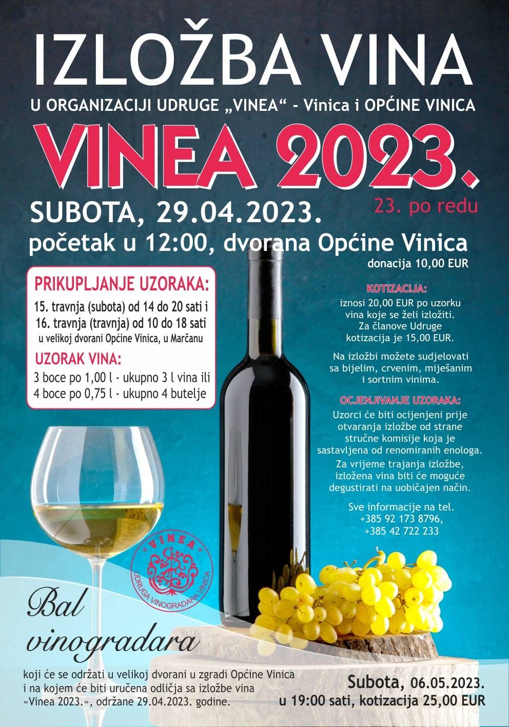 U subotu i nedjelju prikupljanje uzoraka vina za izložbu vina “Vinea ...