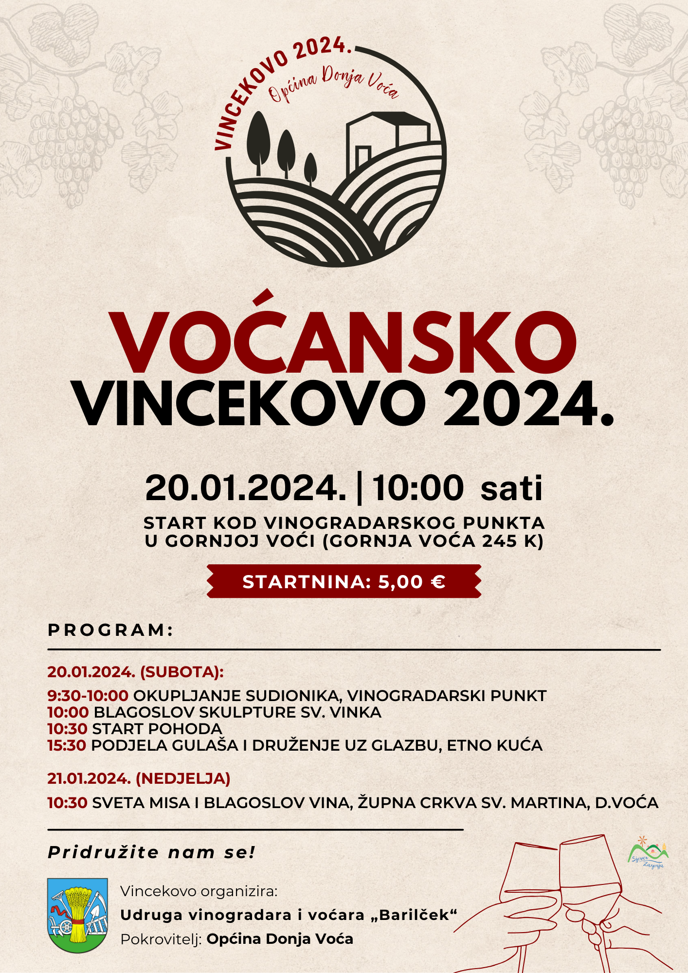 Dođite na Vincekov pohod po voćanskim bregima! – Radio Megaton